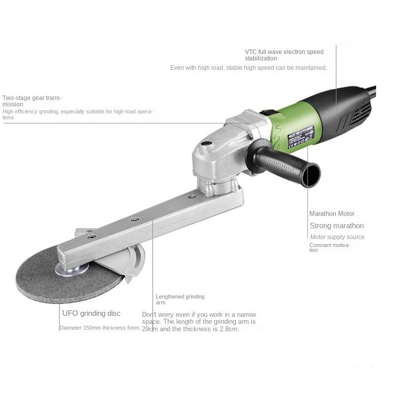 800W Stainless Steel Corner Grinder Angle Grinder Angle Weld Grinder ...