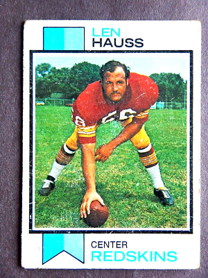 Len Hauss #130 Topps 1973 Football Card (Washington Redskins) A | eBay