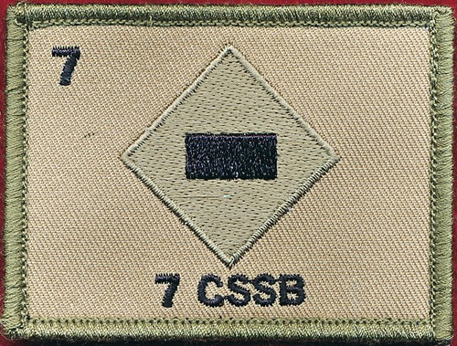 7th Combat Services Support Battalion (Subdued) Militaria Patch Patches ...