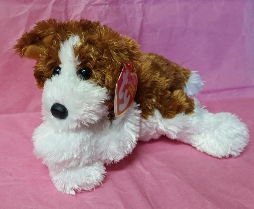 TY Beanie Baby ROWDY the Dog (Brown & White Version) 7.5 inch NEW w/tag ...