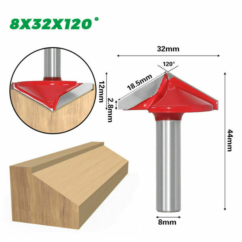 9 Types Sharp Carving Durable Woodworking Cutter Tool Miter Router Bit ...
