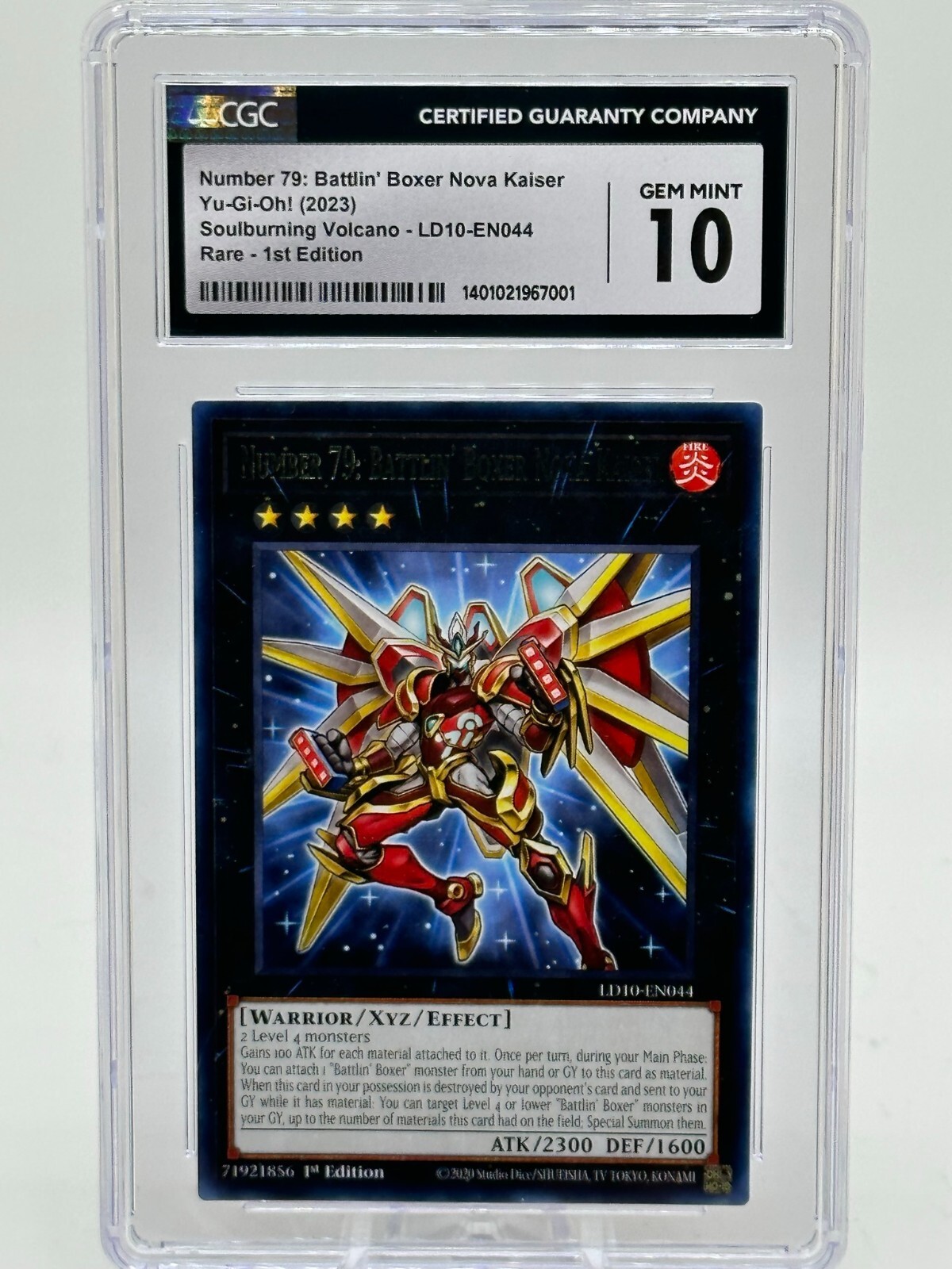 Number 79: Battlin Boxer Nova Kaiser LD10-EN044 Rare 1st Edition CGC ...
