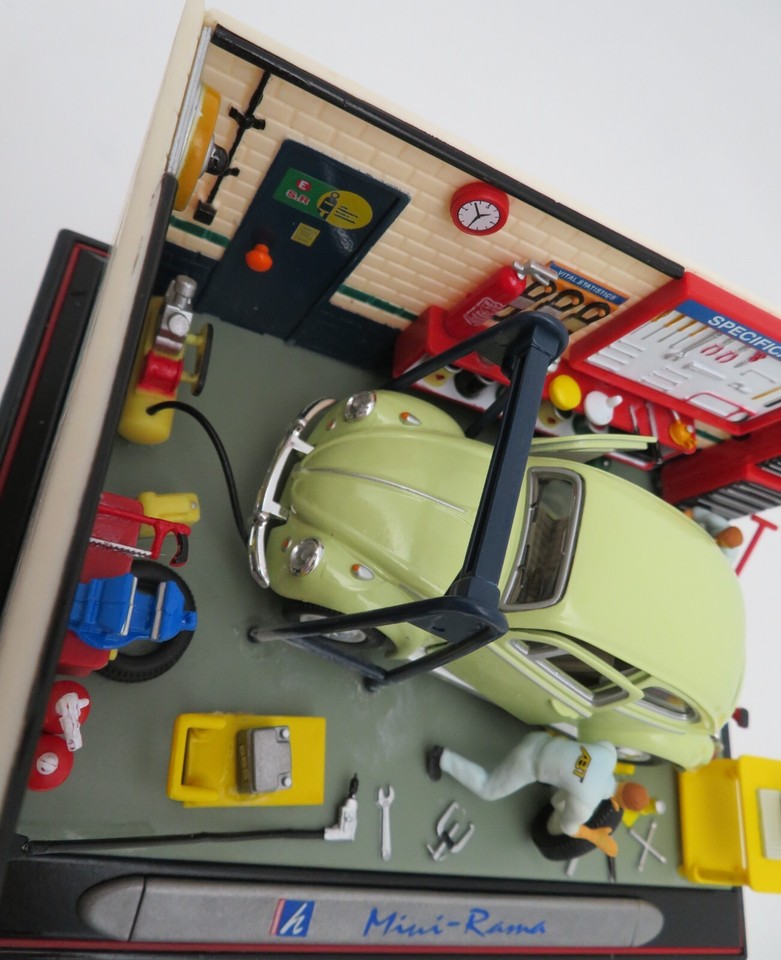 Hongwell Diorama Mini Rama Work Shop Werkstatt Atelier Garage 1/43 VW ...
