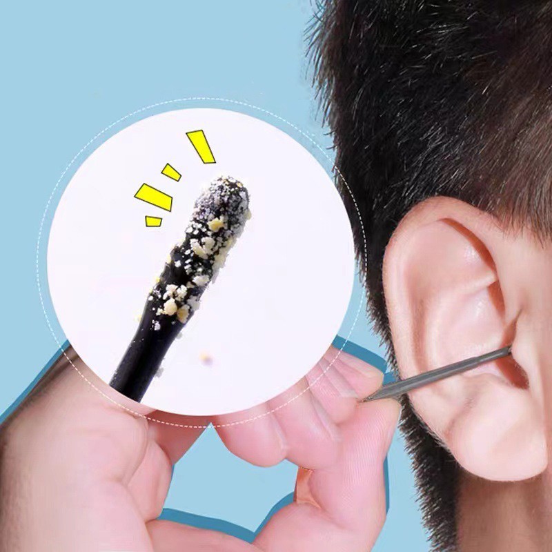20pcs Disposable Adhesive Ear Pick Stick Ear Stick Wax Removal Remover ...