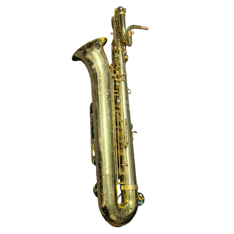 Eastern music new bare brass unlacquer bari sax Bari Saxophone Low E ...