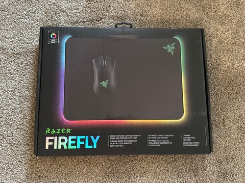 RAZER FIREFLY Chroma Cloth Gaming Mouse Pad: Customizable Chroma RGB ...