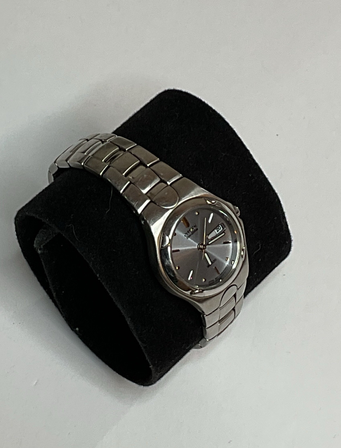 CITIZEN Eco-Drive E101-K17535 Silver Tone Quartz Anal… - Gem