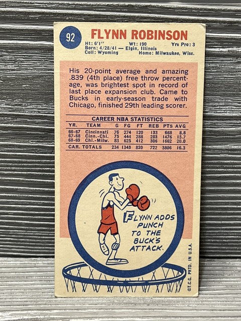 1969-70 Topps - #92 Flynn Robinson (RC) for sale online | eBay