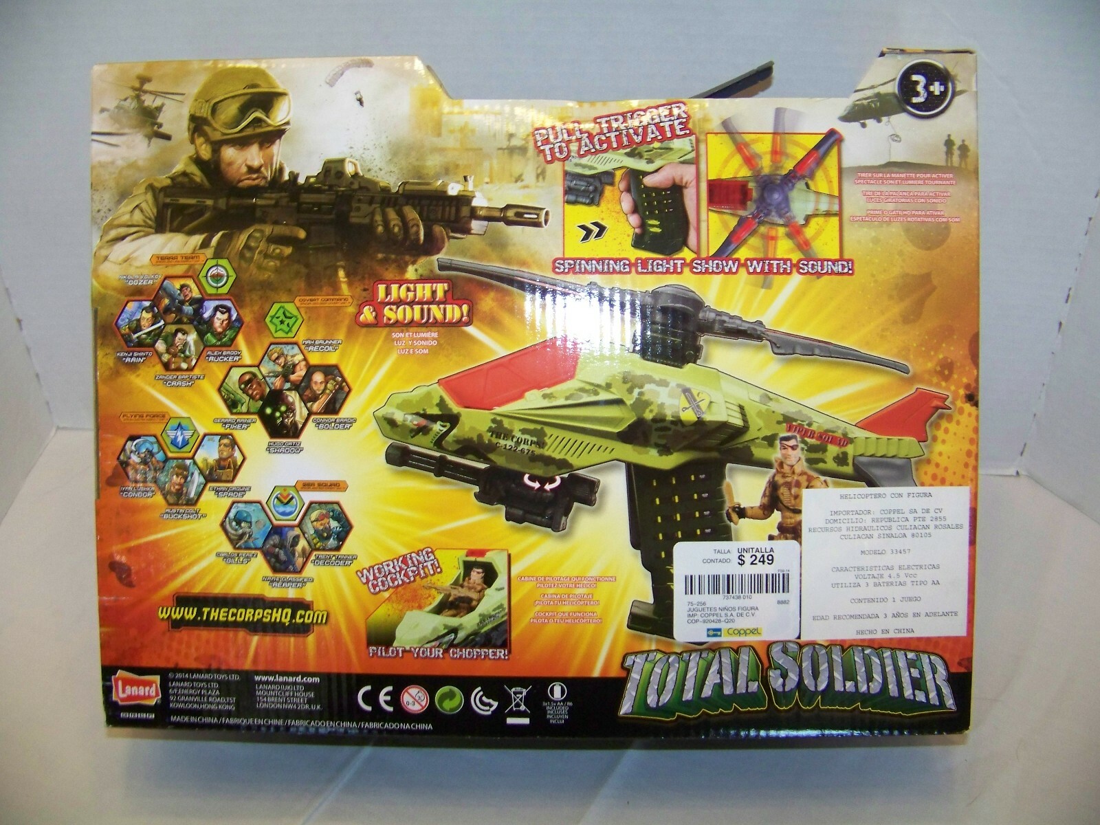 LANARD TOYS THE CORPS TOTAL SOLDIER HAVOC CHOPPER HELICOPTER. NEW ...