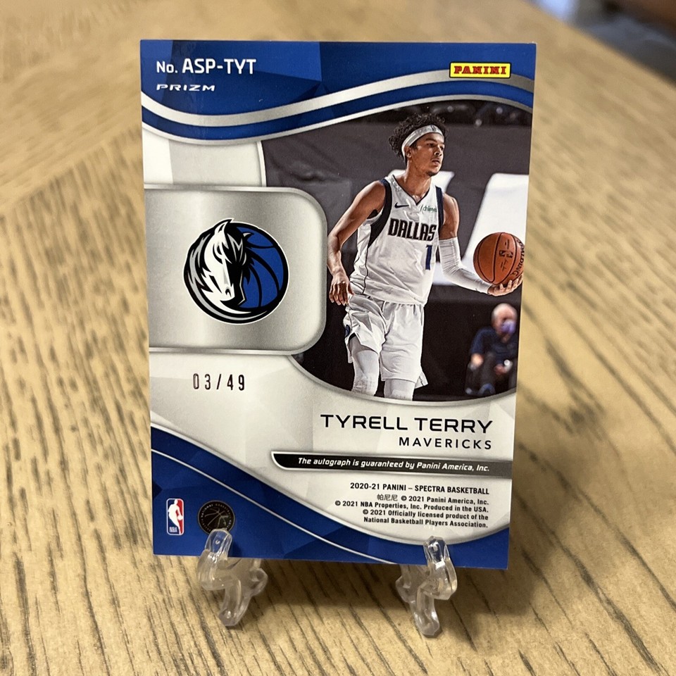 2020-21 Panini Spectra Basketball /49 Tyrell Terry Aspiring Rookie Auto ...