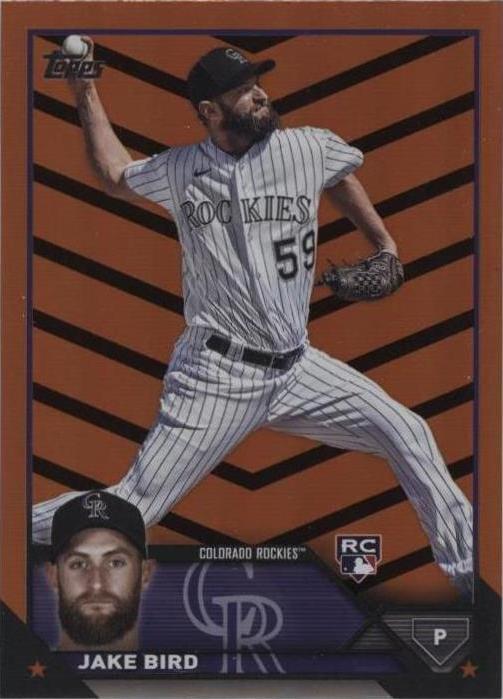 2023 Topps Update Series - Jake Bird #US162 Orange & Black Foil (RC ...