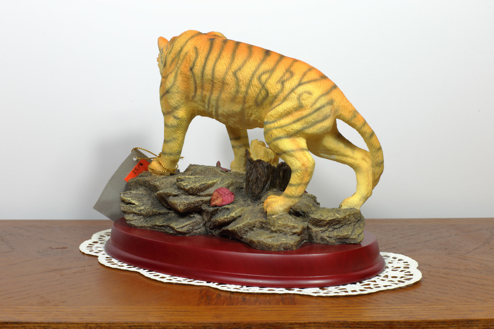 Tiger Figurine, On Wood Base, Classic Wildlife Collection, Tigers | eBay