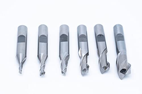 Single End 2 Flute End Mill 6pcs Set With 3/8" Shank Plastic Sta | eBay