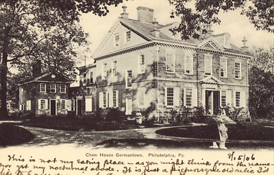 Chew House, Germantown - Philadelphia, Pa UDB Postcard 1906 | eBay
