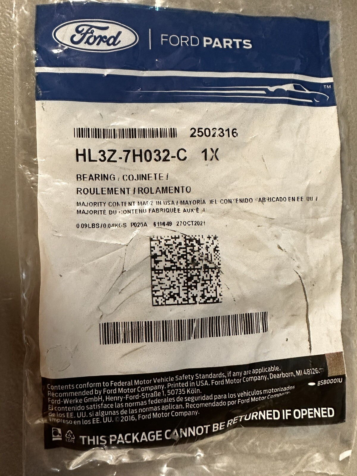 Genuine Ford Bearing Assembly Thrust HL3Z-7H032-C | eBay