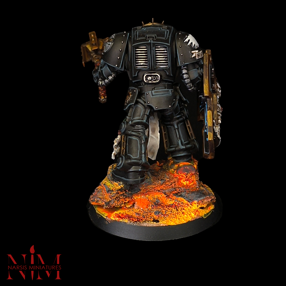 Warhammer 40k painted Salamanders chaplain in terminator armour | eBay