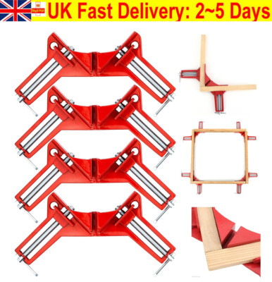 NEW 90° Right Angle Clip Corner Clamp Photo Picture Frame Mitre Clamp ...