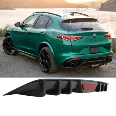 Black Car Rear Bumper Diffuser Wing Lip Splitter Body Kit For Alfa ...