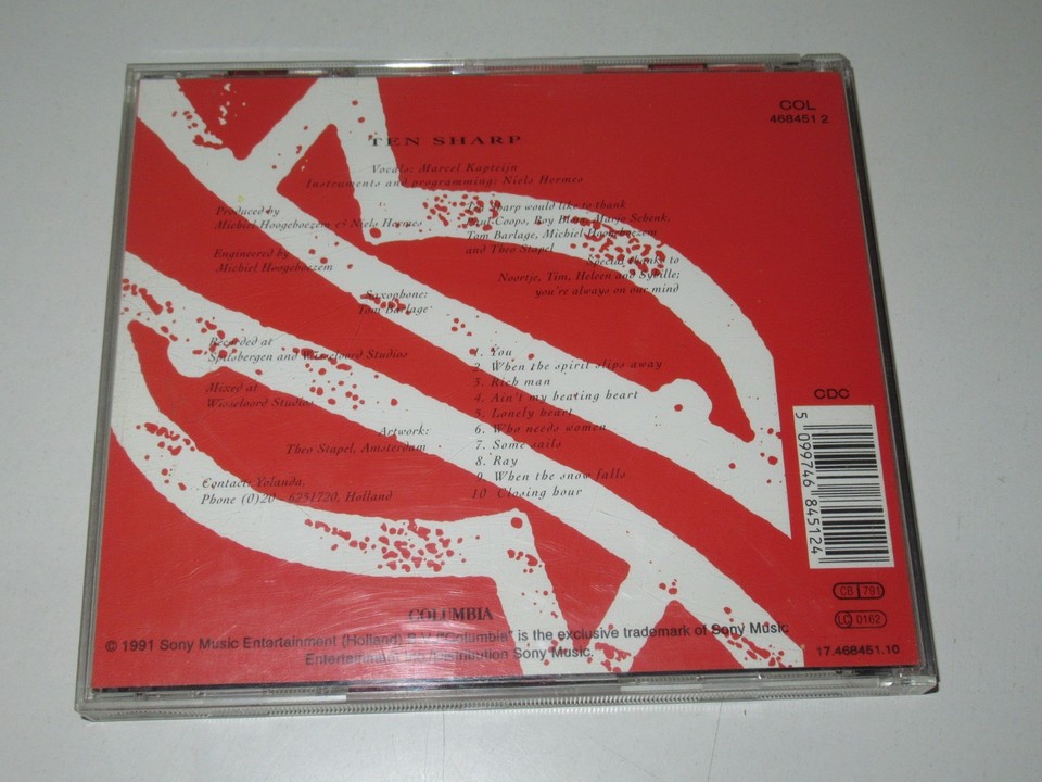 Ten Sharp/Under the Water-Line (Columbia COL 468451 2) CD Album | eBay