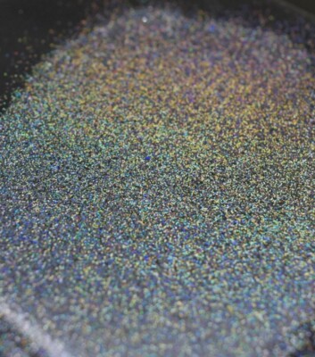 Gunmetal Gray Holographic Micro Mini .002 Hex Metal Flake Painting ...