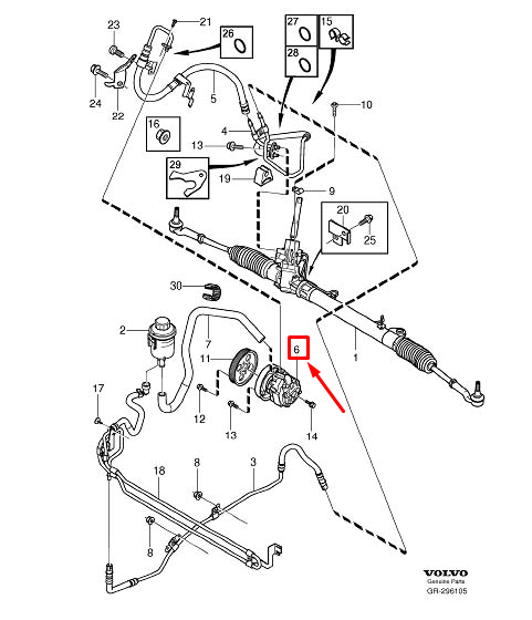 VOLVO XC60 Steering System Hydraulic Pump 36002641 NEW GENUINE | eBay
