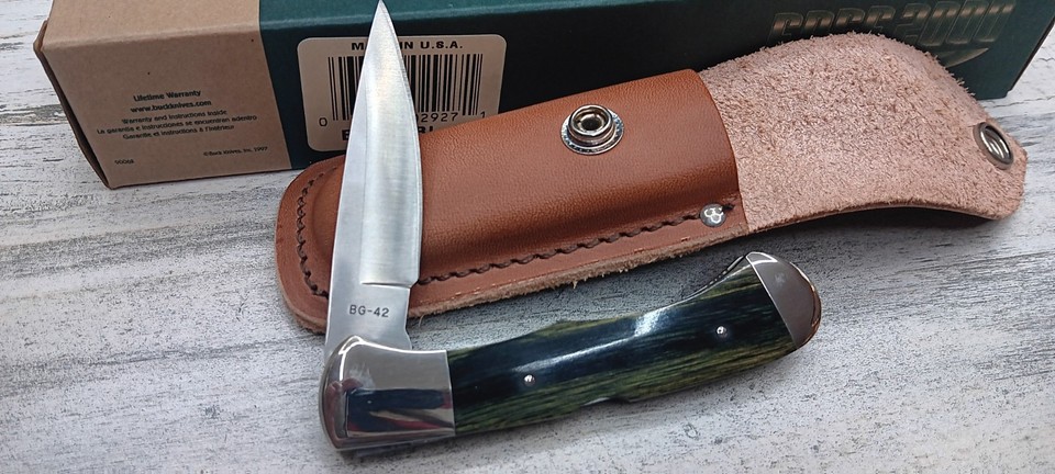 Vintage Buck BG-42 Folding Knife Lock-blade LE 532 Bucklock With File ...