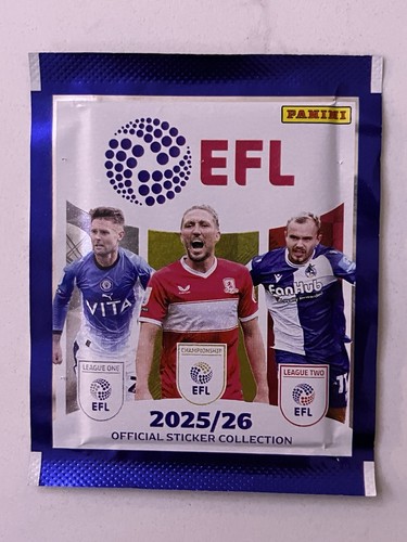PANINI EFL FOOTBALL 2025-26 1 STICKER PACK PACKET SEALED NEW | eBay UK