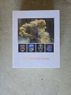 Programmable LED Face Mask -App Control- Rechargeable Shining Mask | eBay