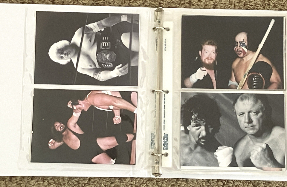 32 LOT Vtg Pro-Wrestlers 5x7 Race, Hawk, Flair Original Photos NWA CWF ...