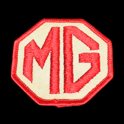 Vintage Embroidered MG British Automotive Logo Iron-on Patch Red/White ...