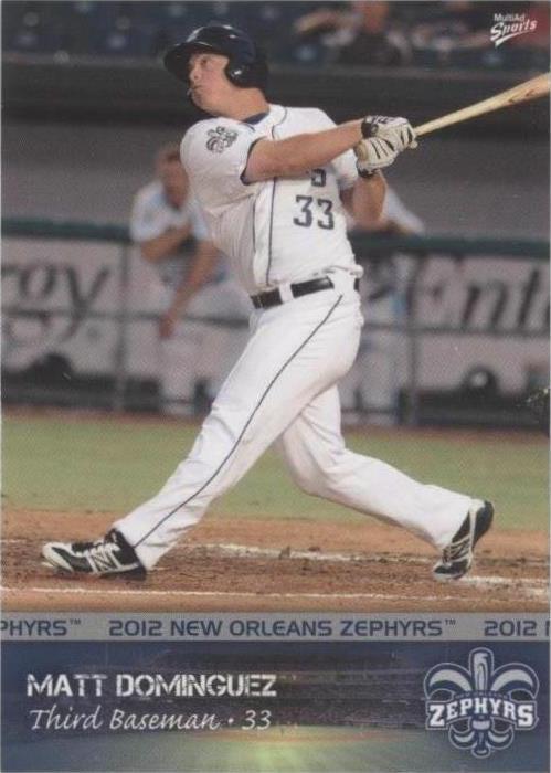 2012 MultiAd Sports New Orleans Zephyrs - Matt Dominguez #8 for sale ...