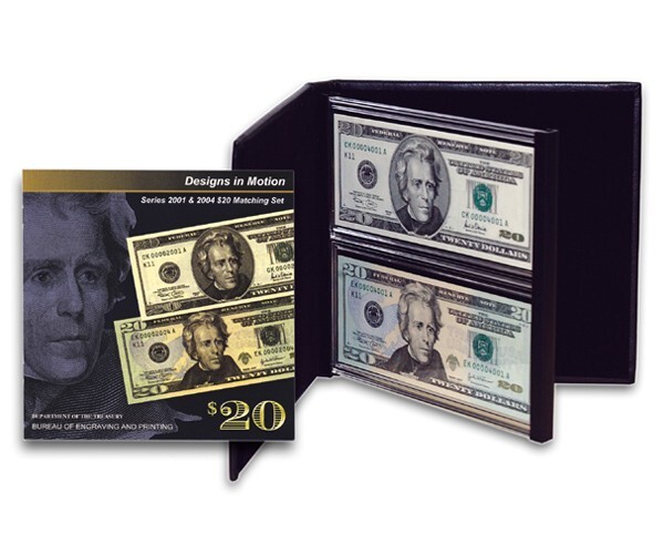 BEP $20 Designs in Motion Currency Set Serial #6958 in OGP W/COA (B1621 ...