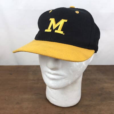 Vintage Michigan Wolverines NCAA Fitted Baseball Cap Hat 7 1/2 (CH35 ...