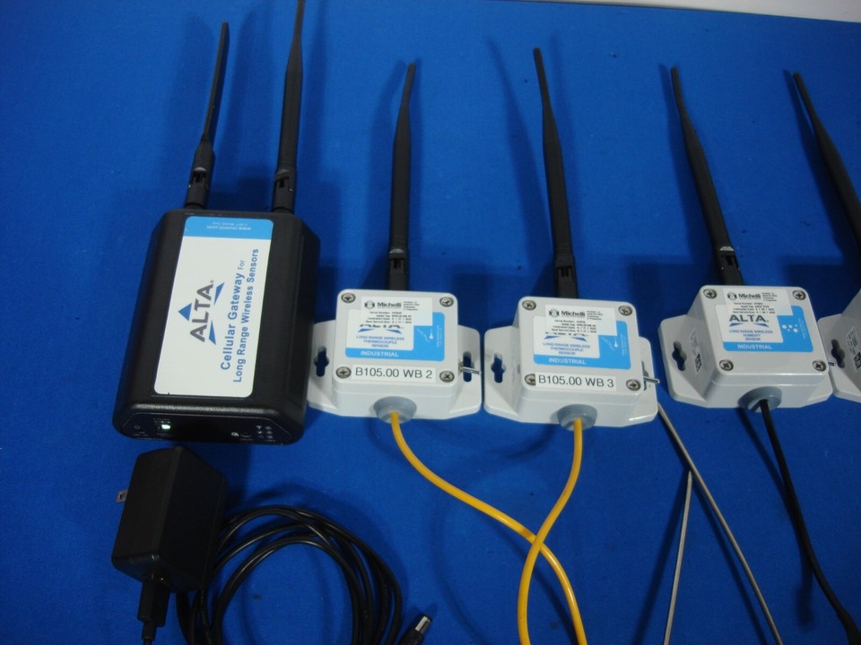 Alta Industrial Wireless Sensor Lot Thermocouple Humidity Low Water ...