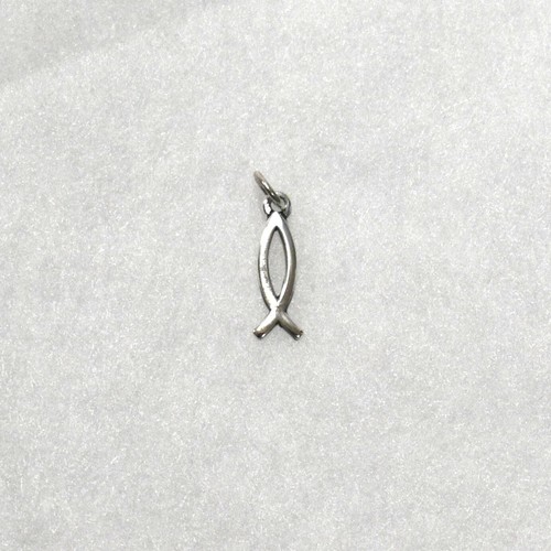 James Avery TINY ICHTHUS CHARM Sterling Silver .3g - Gem