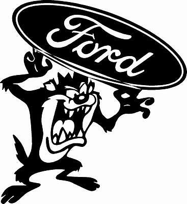 FORD Tasmanian Devil Taz retro vintage logo die cut Vinyl car decal ...