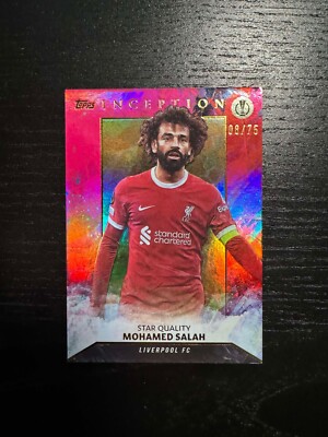 2024 Topps Inception UEFA Mohamed Salah Star Quality /99 Liverpool FC ...