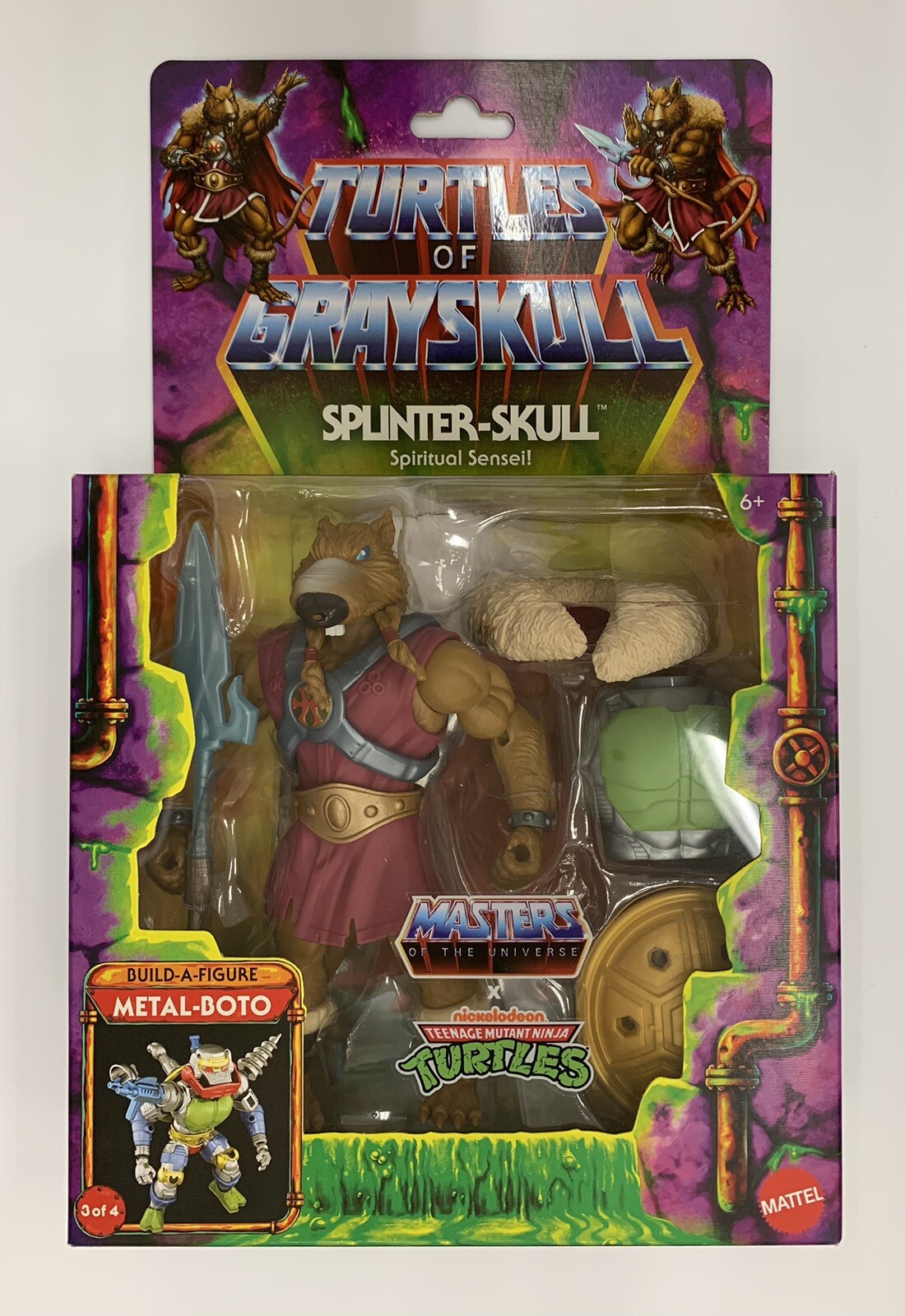Masters of the Universe Origins Turtles of Grayskull Splinter-Skull ...