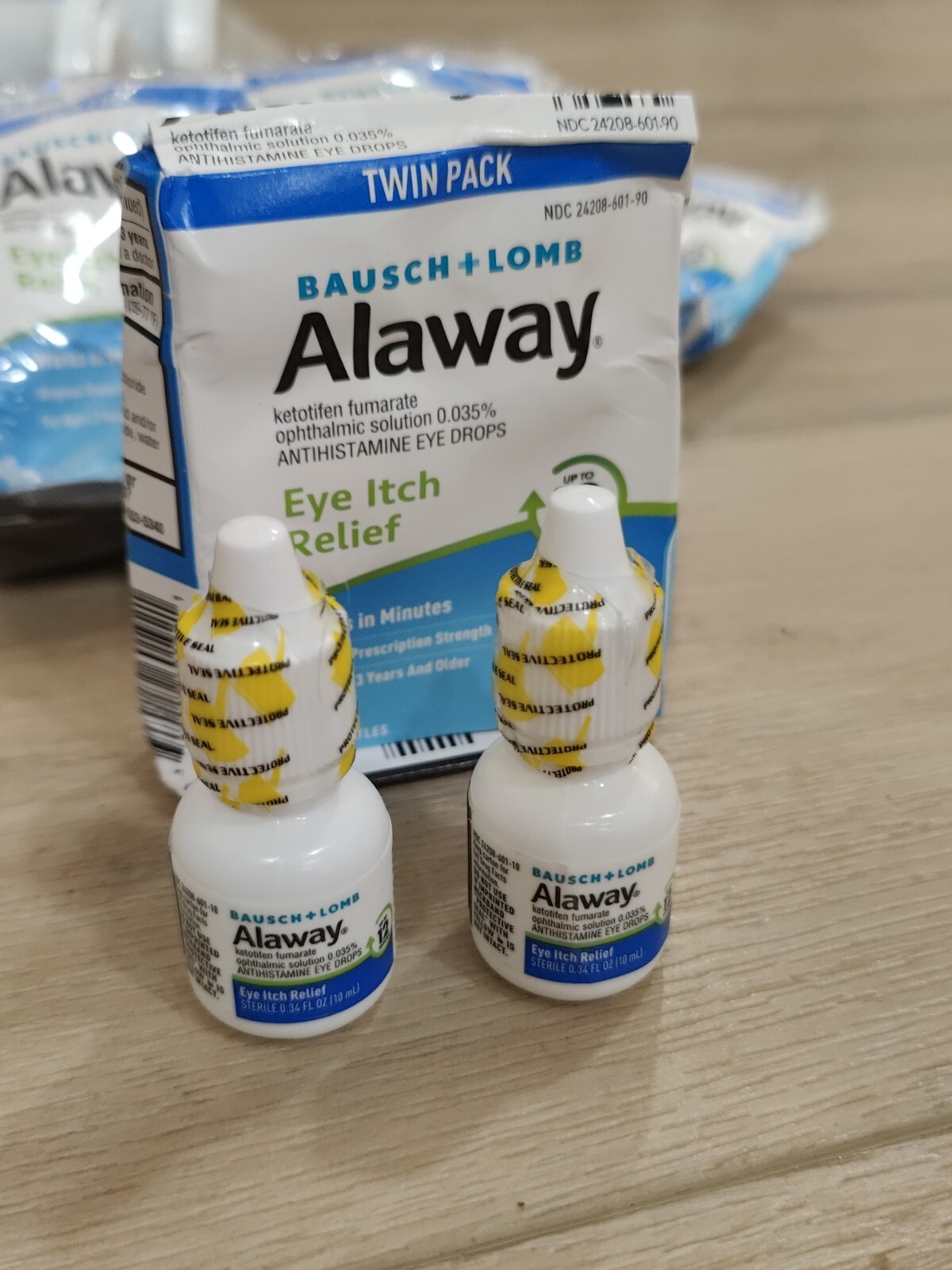 4x Box ALAWAY TWIN PACK Eye Drops 8×10mL 12HR Relief EXP 02/2025 ...