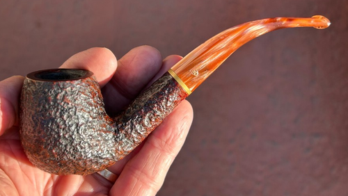 italy SAVINELLI ROMA LUCITE SMOKING PIPE italian #602 no teeth marks ...