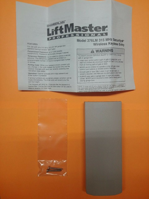LiftMaster 376LM Garage Door Opener Keypad - Replaced With The 877max ...