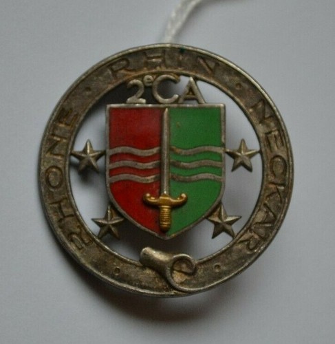 INSIGNE METAL 2 CORPS D ARMÉE RHÔNE RHIN NECKAR DRAGO OCCASION | eBay