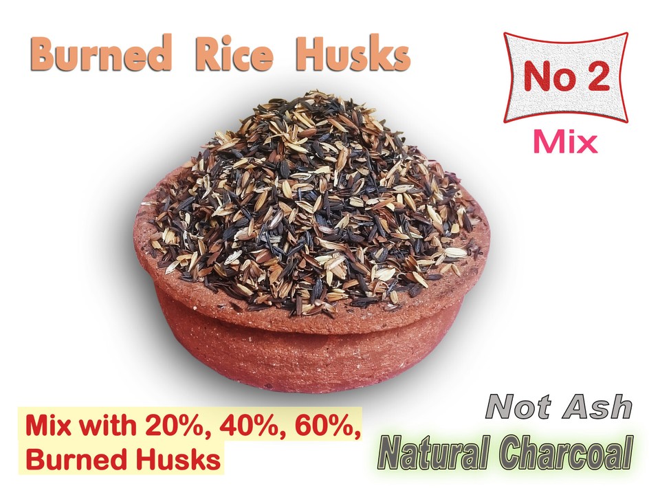 Burned Rice Husks Natural Organic Charcoal Fertilizer Garden Compost ...