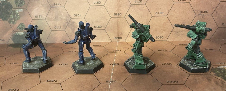 BattleTech Inner Sphere Lance 4 Mechs - 3d Printed/Painted/Tabletop ...