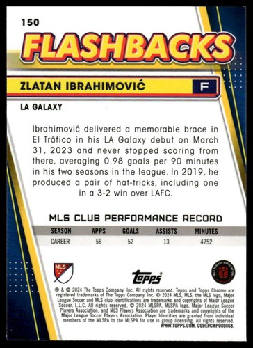 2024 Topps Chrome MLS #150 Zlatan Ibrahimović | eBay