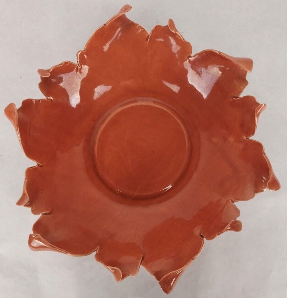 Vintage Johannes Brahm California Art Pottery Coral Center Console Bowl ...