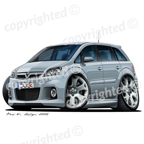 To Fit Vauxhall Zafira VXR - Vinyl Wall Art Sticker - Silver | eBay