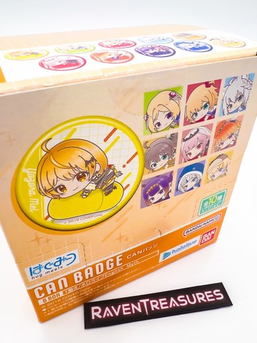 Hololive Anime Can Badge Box Set English Myth VTuber Group Bandai Japan ...