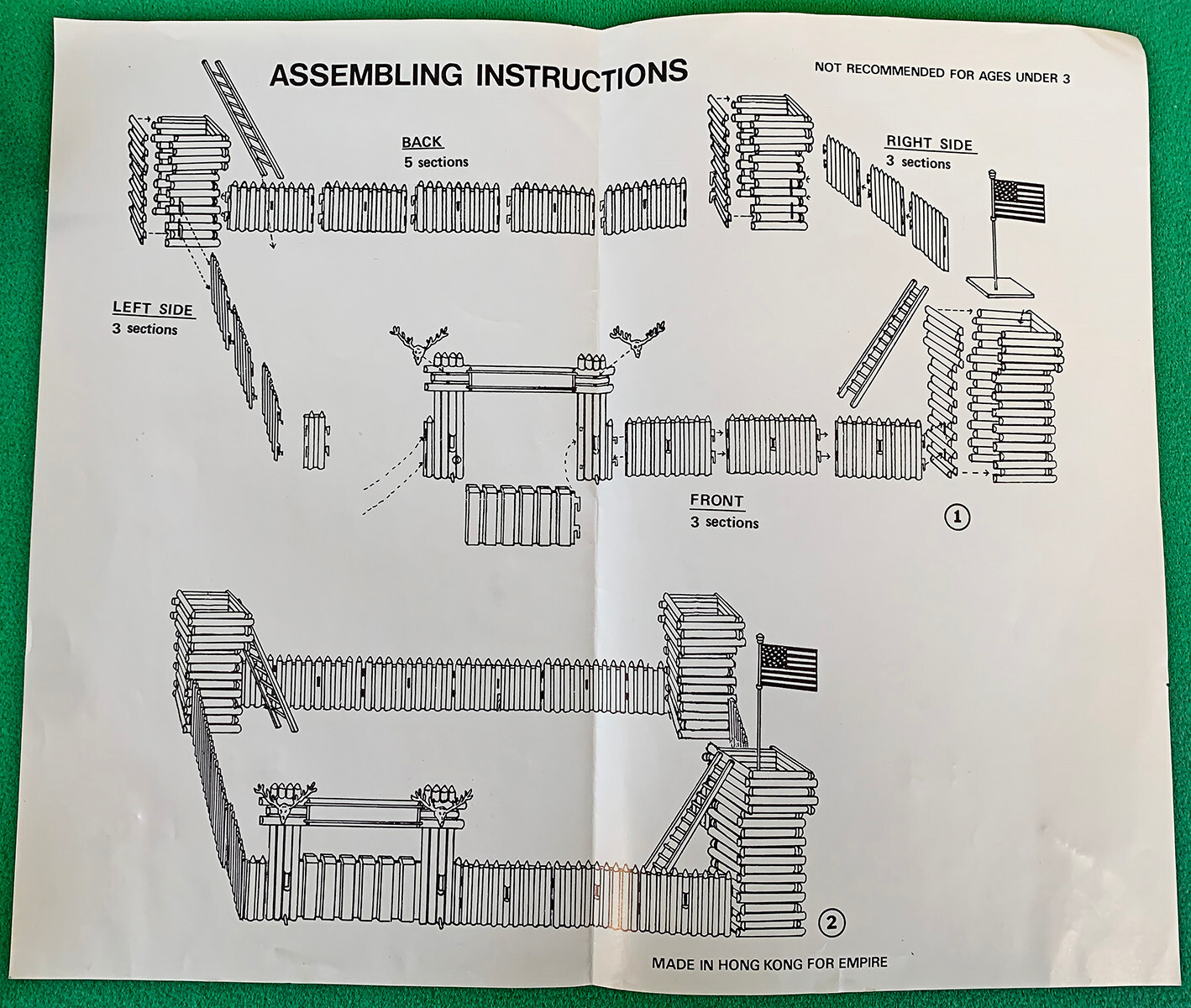 Empire Fort Geronimo Playset 0130 - 1978 - MIB- Britains Swoppet copies ...