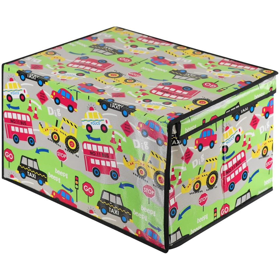Large Collapsible Storage Box Folding Jumbo Storage Chest Kids Room Toy ...